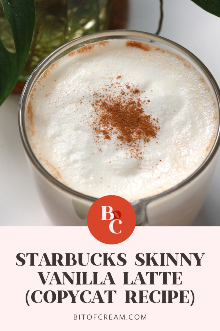 Starbucks Skinny Vanilla Latte (Copycat Recipe) - BIT OF CREAM