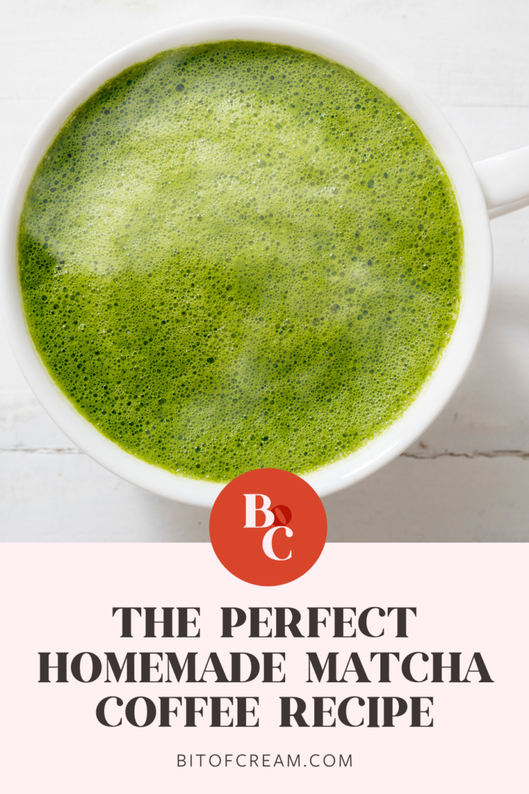 The Perfect Homemade Matcha Coffee Recipe - BIT OF CREAM