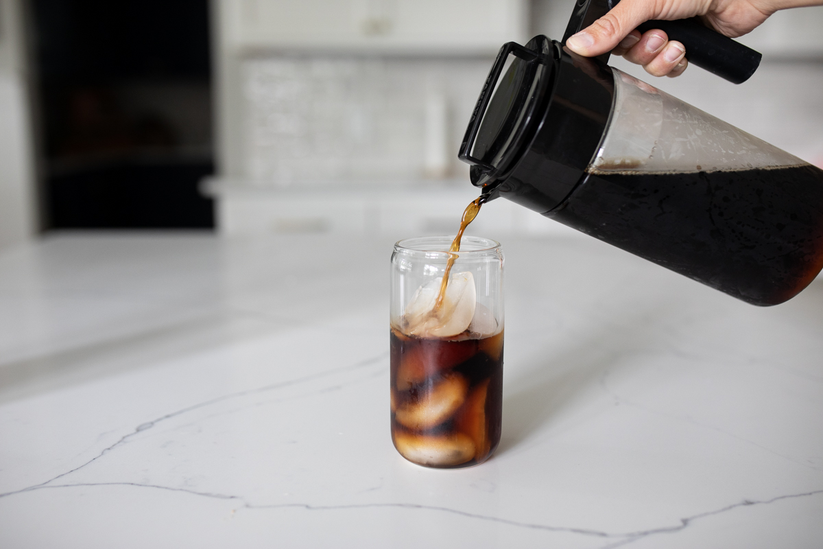 Delicious Iced Oat Milk Cold Brew Coffee [Recipe] - BIT OF CREAM