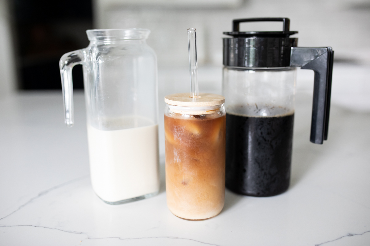 Delicious Iced Oat Milk Cold Brew Coffee [Recipe] - BIT OF CREAM